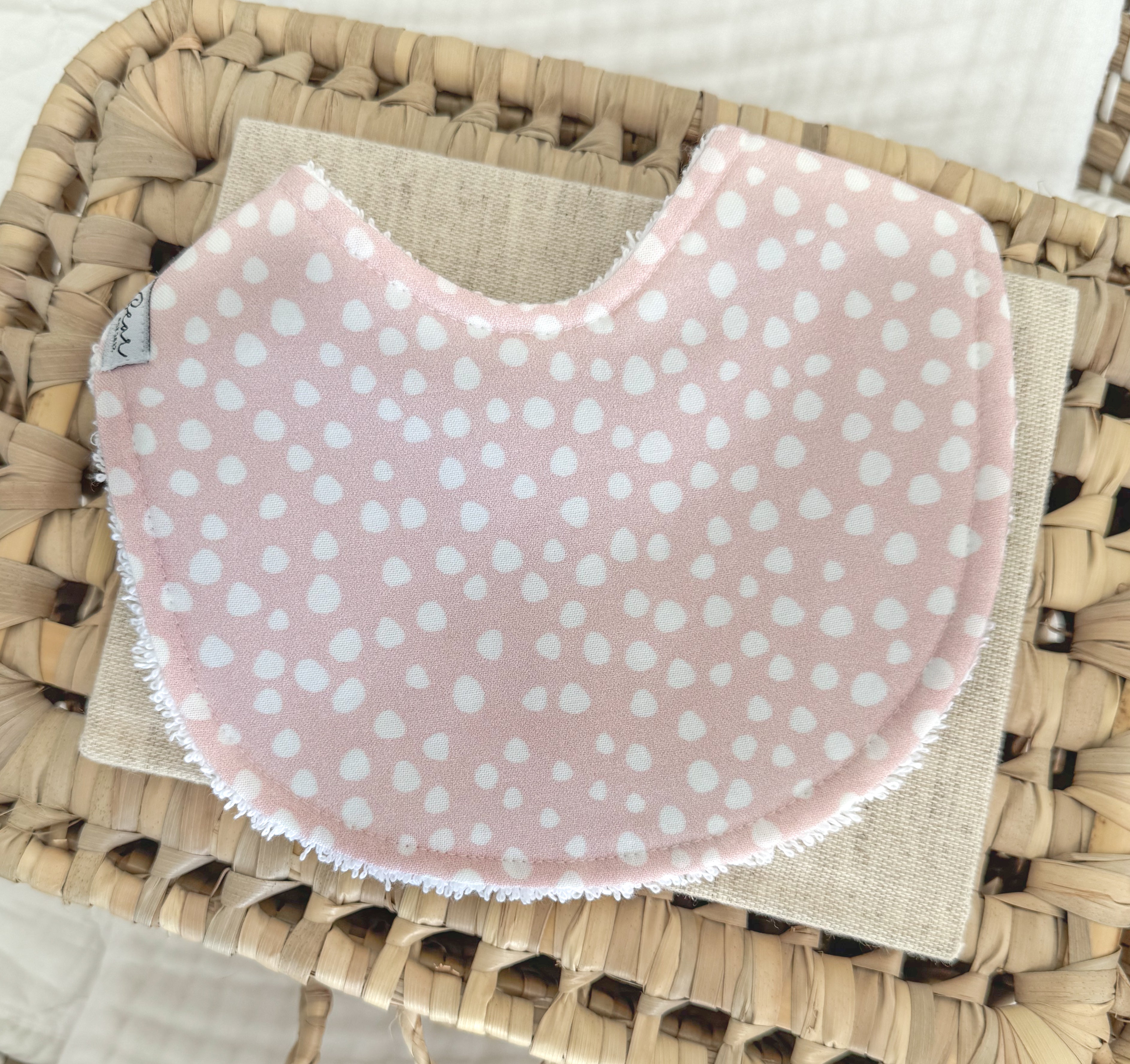 Baby Girl Bib - Pink Sprinkle – Mama Bear